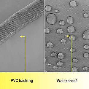 STARTWO Air Conditioner Cover Heavy Duty Waterproof Durable for Outdoor Elastic Bottom for Secure Fit Year Around Protection -Gray W34inD34inH31in