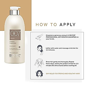 Biotop Professional 007 Keratin Shampoo for Very Damaged Hair 33.80 fl oz