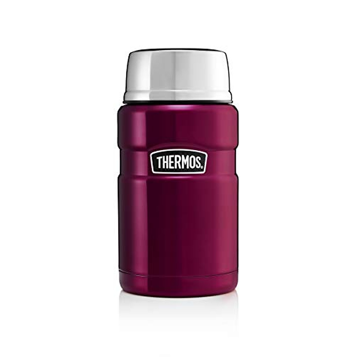 THERMOS Food Flask, Stainless Steel, Raspberry, 710ml