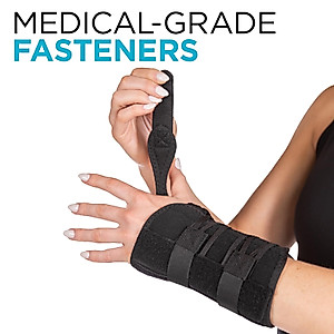 BraceAbility Gaming Wrist Brace - Video Game Support Guard for Console, Laptop, or PC Computer Keyboard and Mouse Gamer with Repetitive Strain Injury (RSI) Pain or Carpal Tunnel Syndrome (Right Hand)