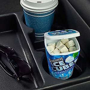 ICE BREAKERS Ice Cubes Peppermint Sugar Free Chewing Gum Bottles, 3.24 oz (6 Count, 40 Pieces)