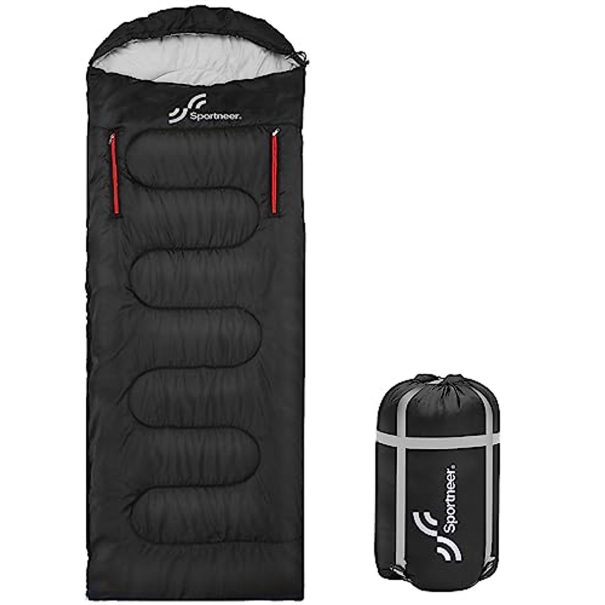 Sportneer Sleeping Bag - Wearable for Adults & Kids with Arm Zipper Holes in Cold & Warm Weather, Waterproof Portable Sleeping Bag for Camping, Hiking, Backpacking, Outdoor Travel