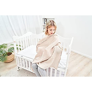 CottCare Baby Muslin Swaddle Blanket for Boys and Girls,4-Pack Breathable and Skin-Friendly,Wrap Soft Silky Cotton Blankets
