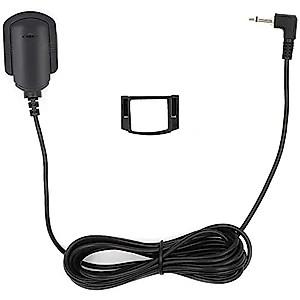 FingerLakes 2.5mm Car Vehicle Microphone Mic Navagation GPS DVD Bluetooth Enabled Stereo Radio 3mm Cable Plug & Play, Black (FLTP909)