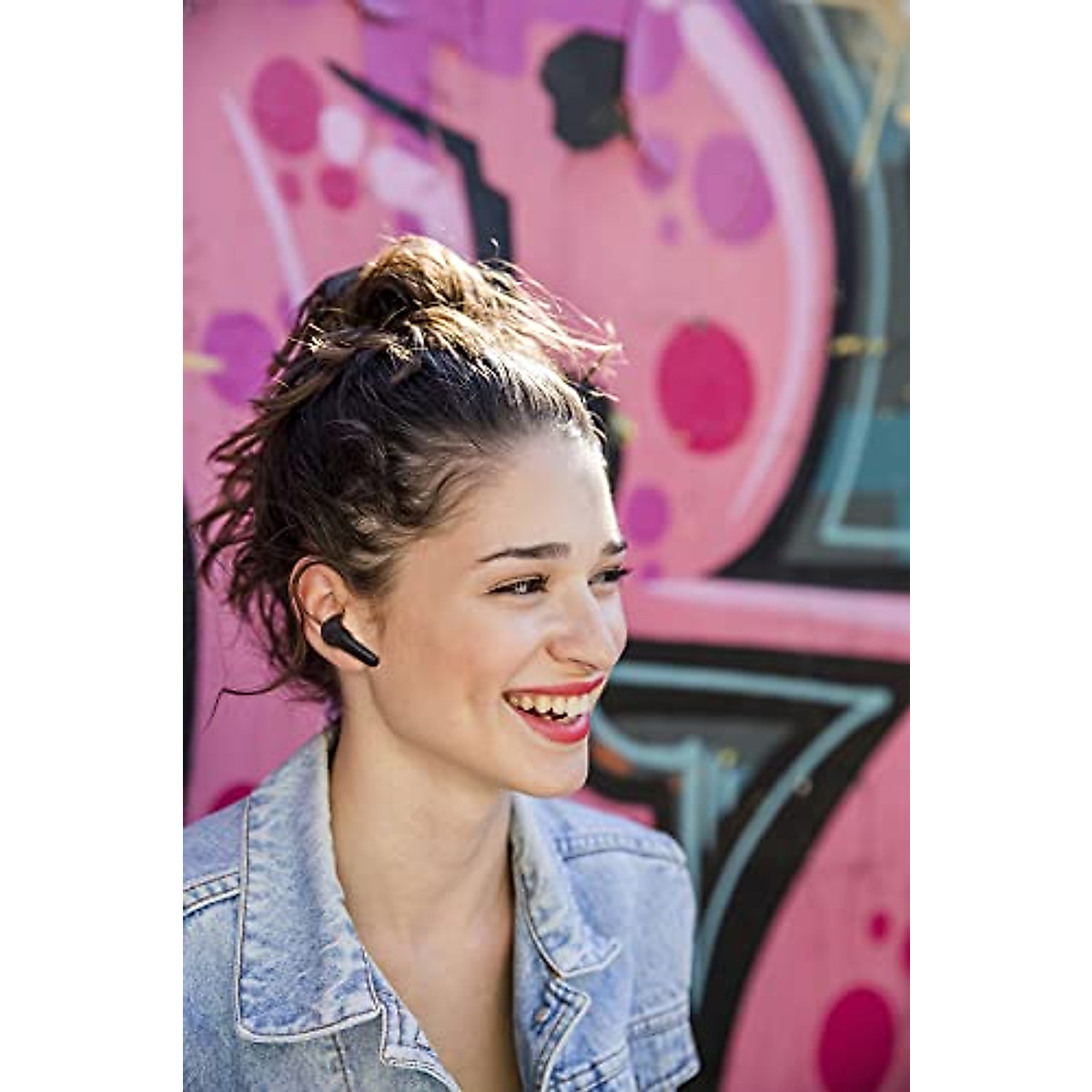 JBL Tune 215TWS True Wireless Earbud Headphones - Pure Bass Sound, Bluetooth, 25H Battery, Dual Connect (Black)