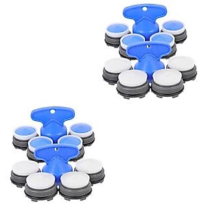 OSALADI 2 Sets Bubbler Accessories Sink Aerator Water Hose Filter Undermount Sink Support Bathroom Faucet Aerators Faucet Supply Tap Strainer Bathtub Faucets Kitchen Faucet Bath Sink Abs
