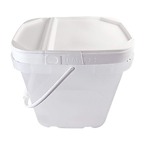 Waxness Clear Plastic Empty Container for Refill Wax Beads 1 Gallon