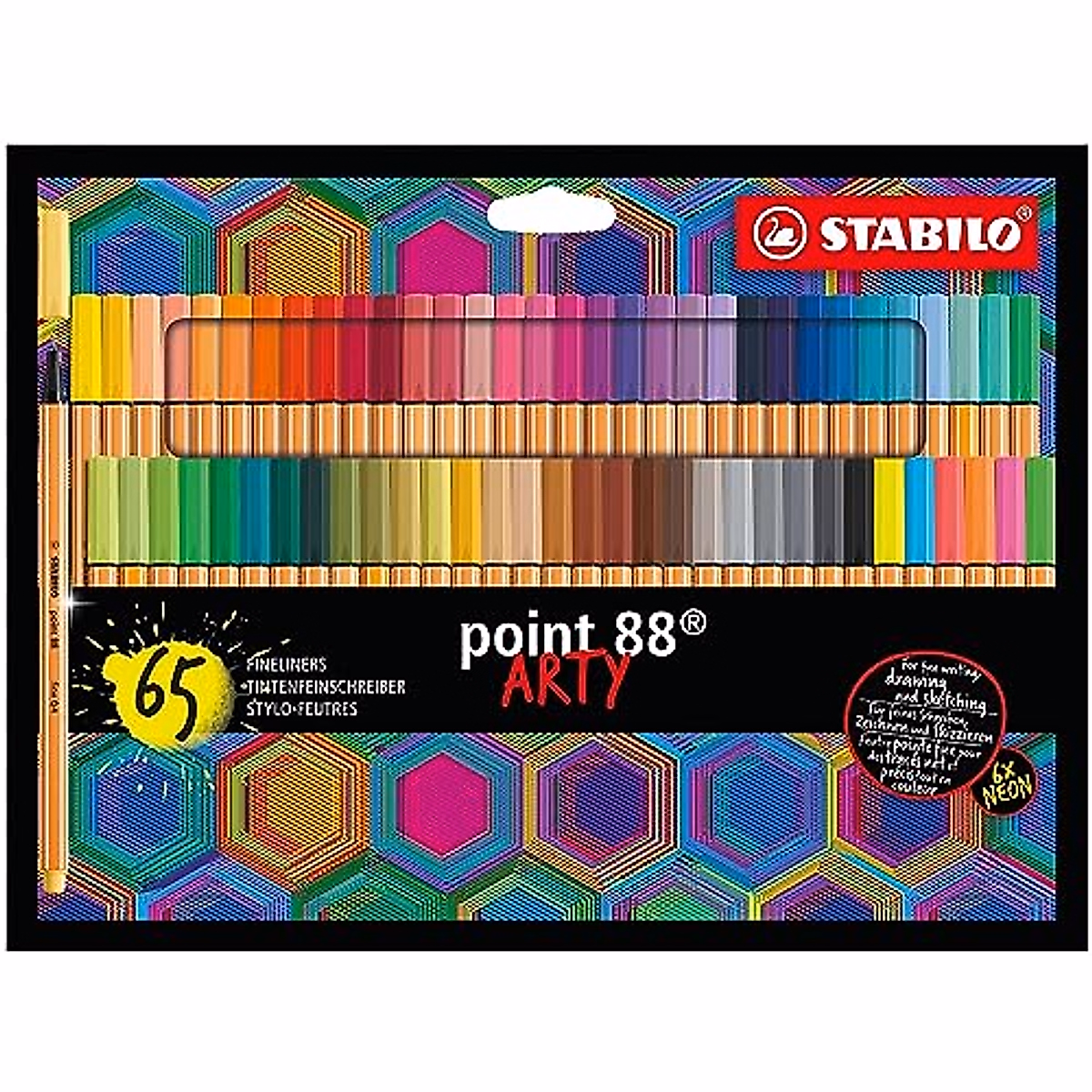 STABILO Fineliner point 88 ARTY - Wallet of 65 - Assorted Colors