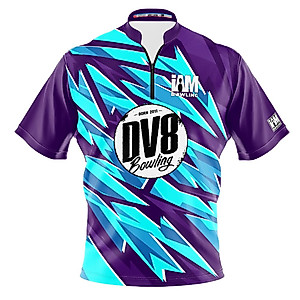 Logo Infusion Dye-Sublimated Bowling Jersey (Sash Collar) - I AM Bowling Fun Design 2003-DV8 - DV8 (Men's L) Multicolored