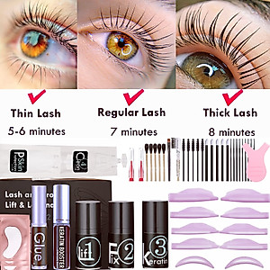 Lash Lift Kit, Strong Eyelash Lifting 3 Minutes Brow Lamination At Home, DIY Eyelash Perm Easily 10 ml Airless Pump More than 15 Applications Make Eyes Beautiful For 6 Weeks