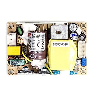 TorqCali EPS-65S-12 65W Single Output Switching Power Supply 12V 5.42A, 88% Efficiency, Universal AC Input, Industrial Grade, for Automation Equipment, Test & Measurement, and More
