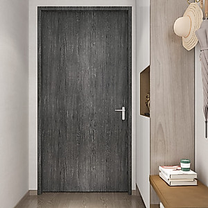 CHICHOME Large Size 30"x236" Dark Grey Wood Wallpaper Peel and Stick Wood Grain Contact Paper for Countertops Waterproof Thick Self Adhesive Distressed Wood Vinyl Wrap for Cabinets Drawer Furniture