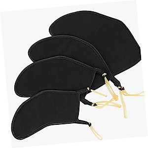 ERINGOGO 7 Pcs Violin Chin Rest Violin Stand Violin Shoulder Pad Violin Chin Cloth Violin 4/4 Violin Shoulder Rest Pad Violin Chin Mat Violin Mute Violin Supplies Cotton Pad Foldable Rubber