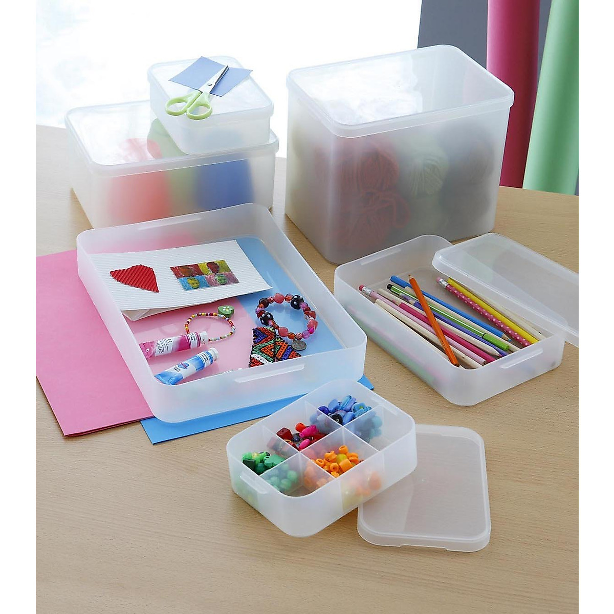 Sundis DEEP Transparent Rotho Pure Box A5 Size Tief, One