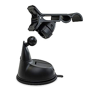 Olixar Windshield Phone Mount for Car - Easy to Use & Install Dock & Go - Very Sturdy Even on Bumpy Roads - Universal - Black