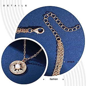 Victray Boho Star Necklace Coin Neck Chain Choker Pendant Necklaces Fashion Jewelry for Women (1)