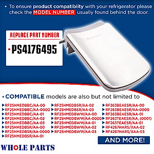 Whole Parts Refrigerator Dispenser Lever Assembly Part # DA97-11867A - Replacement and Compatible with Some Samsung Refrigerators - Exact Fit to PS4176495-2 Yr Warranty