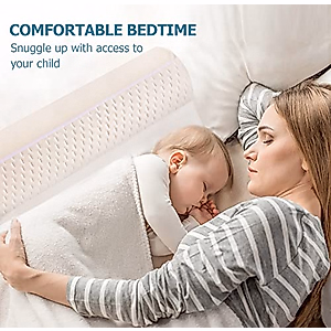 UBBCARE Bed Rail for Toddlers, Memory Foam Safety Rail Guard, Non-Slip Hypoallergenic Washable Cover, Rails Guard for Baby, and Seniors, Fit for Twin, Full, Queen Size Beds