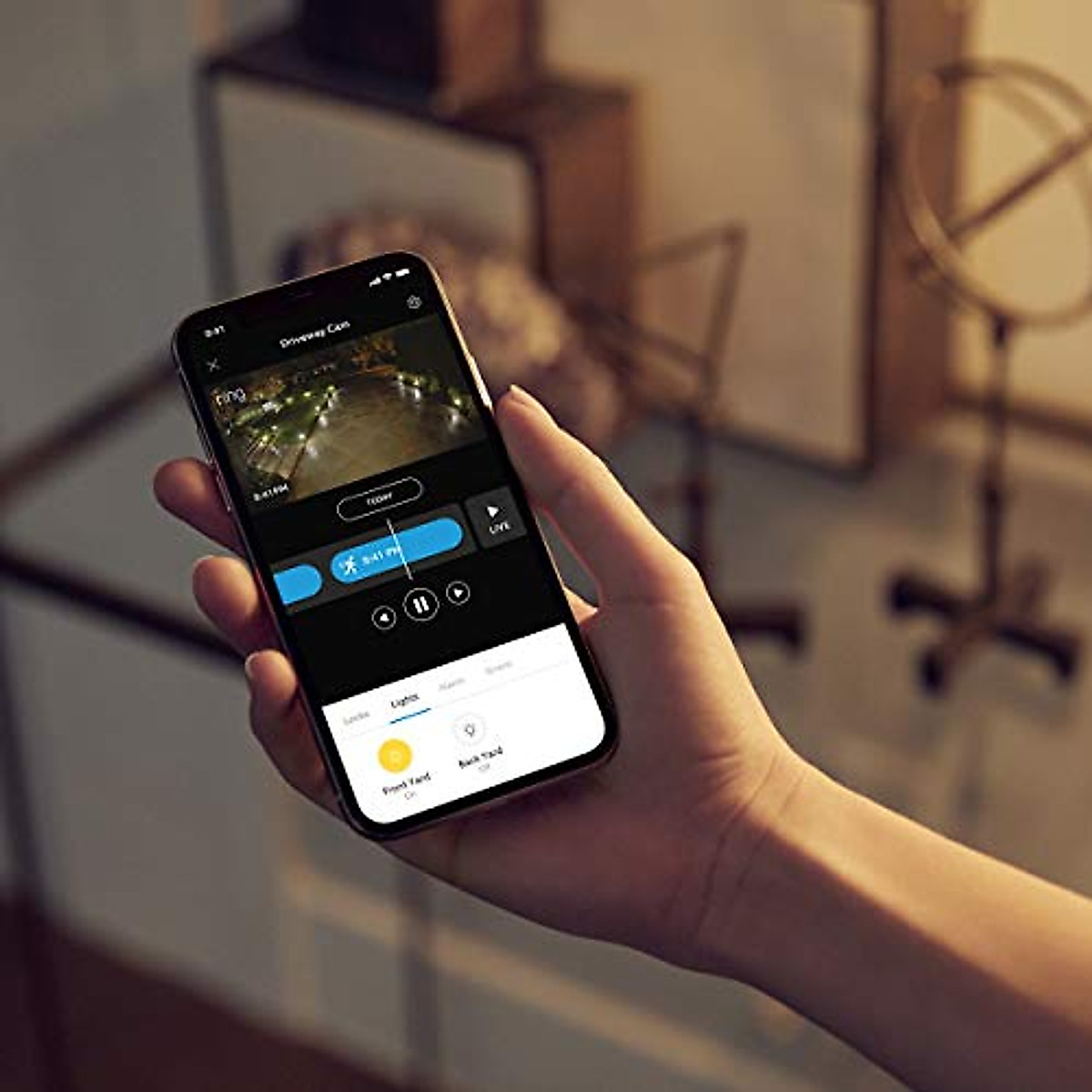 Ring Smart Lighting – Floodlight, Wired, Outdoor Motion-Sensor Security Light, White (Starter Kit)