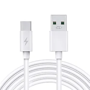 J-ZMQER 3.3ft White 5A Fast USB-C Type-C Charger Charging Cable Cord Compatible with Oppo A11 K5 K3 A5 Reno2 Reno Z/Reno Ace Power Data Sync Cable Lead
