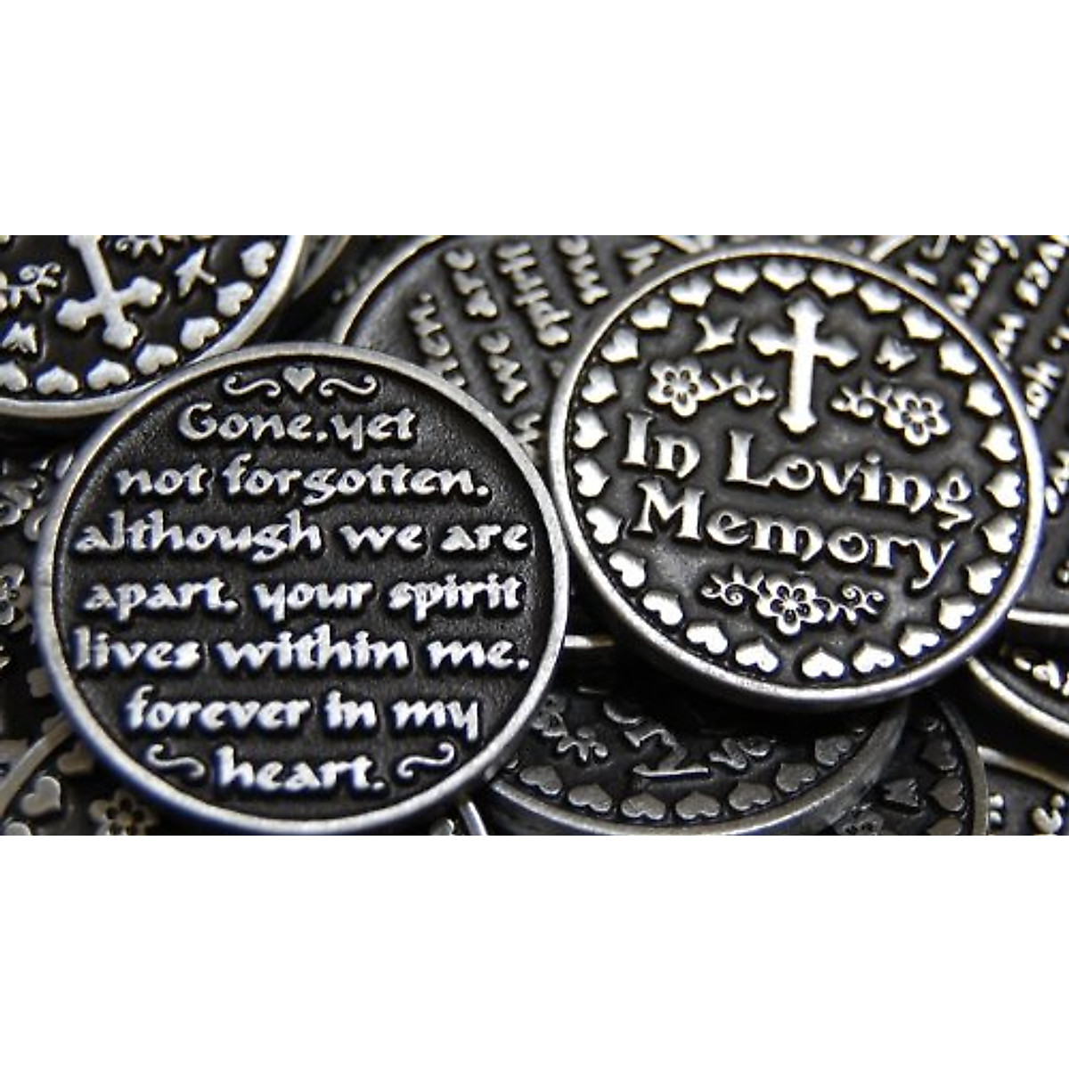 Set of 10 In Loving Memory Pocket Token Coins