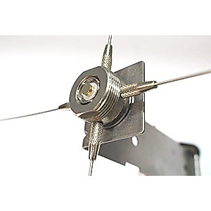 Nagoya GPK-01 Ground Plane Kit for NMO Mounts - 21" Radials, SO-239 Connector, for Base/Field Use - Durable & Easy Installation on 2" Pole/Mast