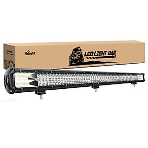 Nilight - 18007C-A 37Inch Triple Row Led Light Bar 468W Flood Spot Combo 46800LM Driving Lights Boat Led Off-Road Lights for Trucks