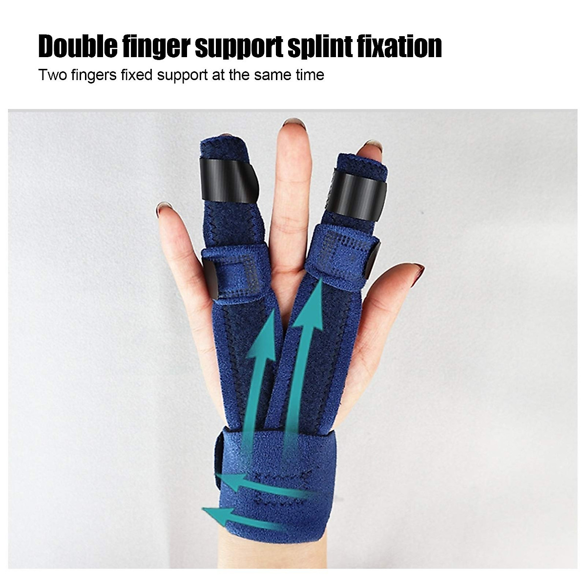 ZJchao Finger Splint, Comfortable Finger Brace Support for Broken Fingers Sprains Pain Relief Mallet Injury Arthritis Tendonitis, Left or Right Hand