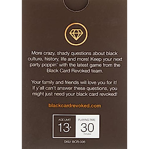 Black Card Revoked: Edition X | Get The New Black Culture Trivia Game | Family Fun | Enjoy at All The Family Functions