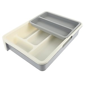 Cabilock 1 Set household utensil case portable utensil storage holders household cutlery organizer household products tableware Finishing tray drawer cutlery organizer Chopsticks