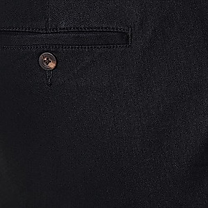 Amazon Essentials Men's Classic-Fit Casual Stretch Khaki Pant, Black, 34W x 32L