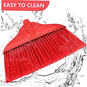TOBBOMEY 2pcs Plastic Broom Head Outdoor Broom Head Floor Broom Head Broom Replacement for Broom Refill Broom Head Sweeper Head for Clean Home Accessory Household Broom Part Red
