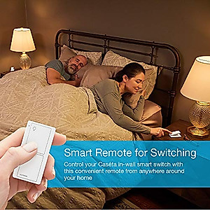 Lutron 2-Button Pico Smart Remote Control for Caséta Smart Switch, PJ2-2B-GIV-L01, Ivory