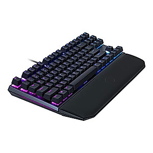 Cooler Master USB MK730 Tenkeyless Gaming Mechanical Keyboard with Brown Switches, Cherry MX, RGB Per-Key Lighting and Removable Wrist Rest