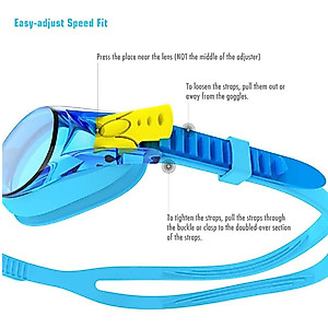 COPOZZ Kids Swimming Goggles, Child (Age 4-12) Waterproof Swim Goggles With Clear Vision Anti Fog UV Protection No Leak Soft Silicone Frame And Strap for Kid Boys Girls and Early Teens