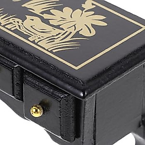 1: 12 Dollhouse Desk Wooden Retro Miniature Table Mini Writing Desk Toy Dollhouse Furniture Accessory Decoration