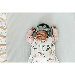 Red Rover Cotton Muslin Sleep Bag –100% Cotton - Machine Washable – 0-24 Months - Lightweight, Breathable – Boys & Girls (X-Large, Peach Blossom)