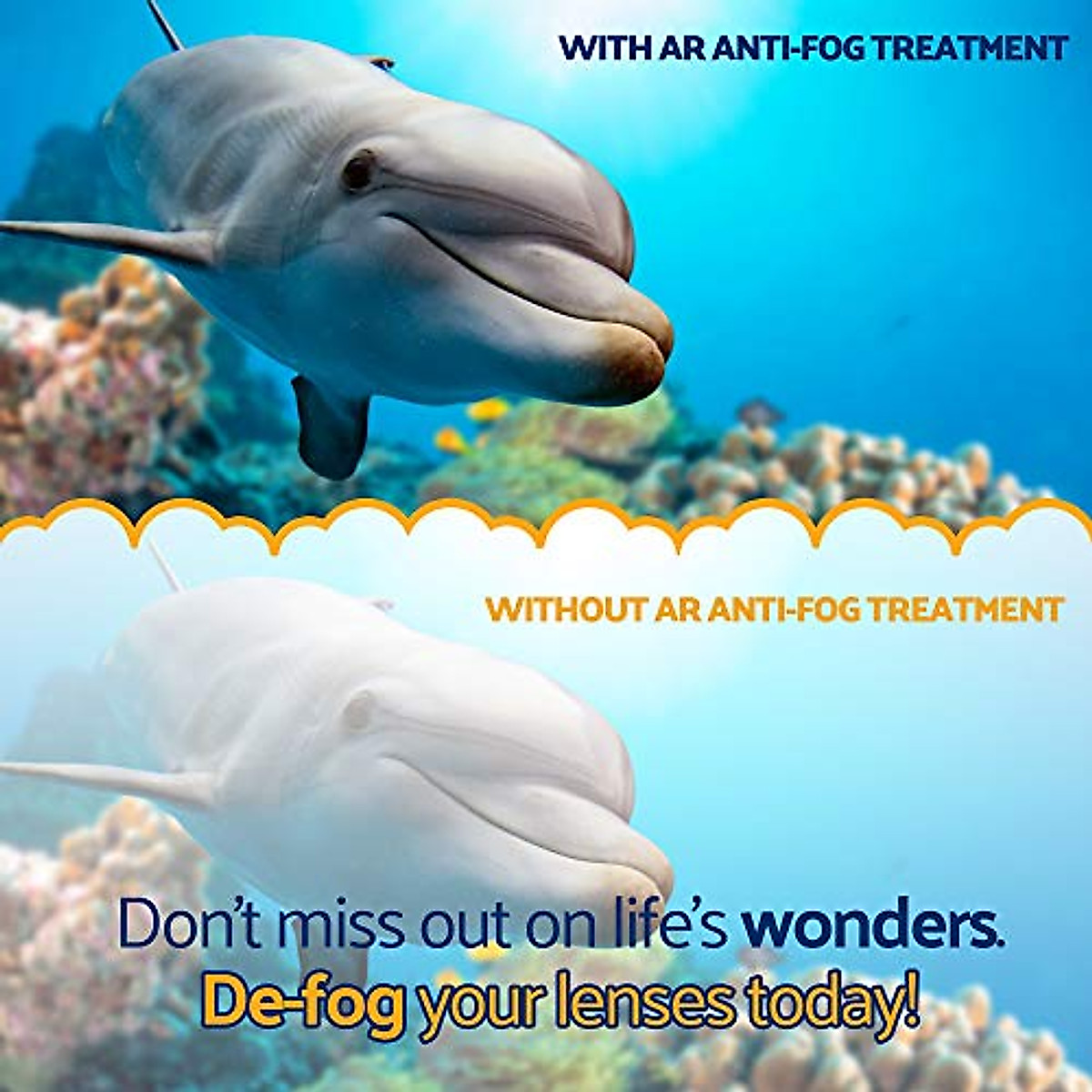 Optix 55 Anti Fog Treatment for Anti-Reflective Lenses (1 Pack) | Anti Fog for Goggles, Glasses, Snorkel Mask, Ski Masks | Superior Defogger for AR Glasses | Antifog Prevents Lens Fog for Days