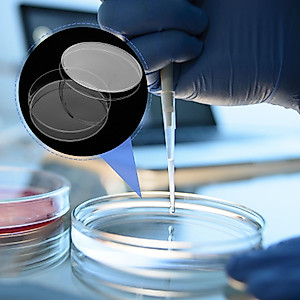 Petri Dishes Agar Plates, Plastic Petri Dish with Lid 70mm Petri Plates for Lab Experiment Biology Microbiology Studies School Teaching, 20pcs