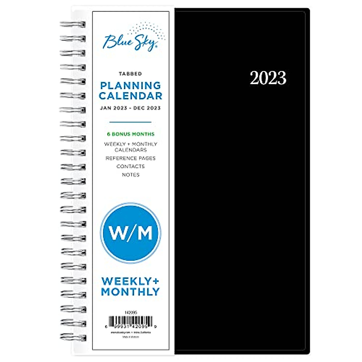 Blue Sky 2023 Weekly and Monthly Planner, January - December, 5" x 8", Flexible Cover, Wirebound, Enterprise (142095)