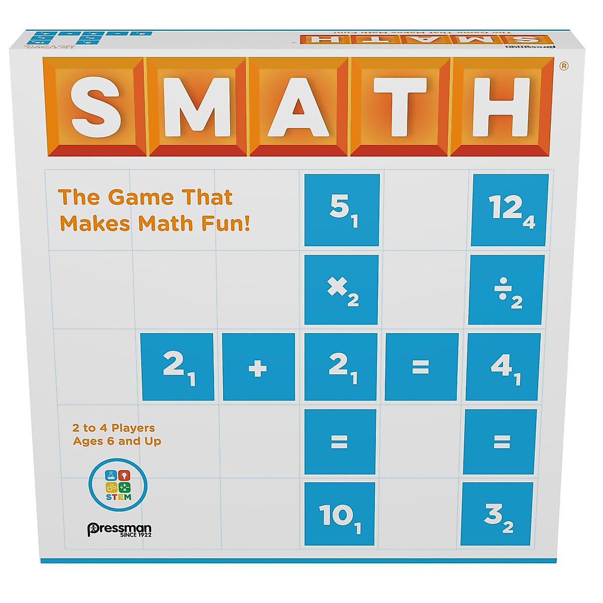 Pressman SMATH - The Game That Makes Math Fun! Multicolor, 5"