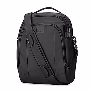 Pacsafe Metrosafe LS250 Lightweight Anti Theft Shoulder Bag, 12 Liter - Black