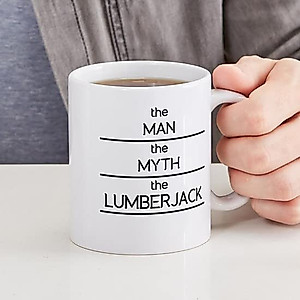 CafePress The Man The Myth The Lumberjack Mugs Ceramic Coffee Mug, Tea Cup 11 oz