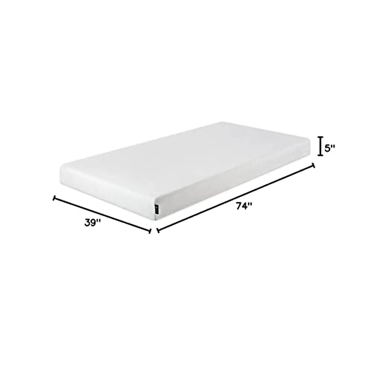 ZINUS 5 Inch Youth Memory Foam Mattress / Kids’ Room & Bunk Bed Mattress, Twin