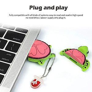 LEIZHAN Cute Flash Drive 32GB Turtle Thumb Drive USB 2.0 Cartoon Animal Jump Drive Tortoise Shape Computer USB Memory Stick Pendrive Gift for Kids, Teacher, Friends, Pink