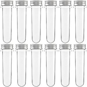 12 Pcs Plastic Test Tubes 45 ml Science Party Test Tubes for Scientific Experiments,Party Decoration,Candy,Bath Salt,Dice Display