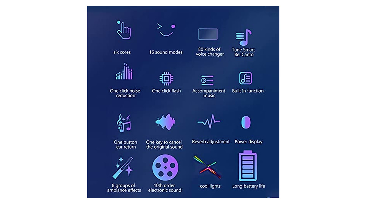 Portable Voice Changer with 8 Sound Effects & Bluetooth 5.0