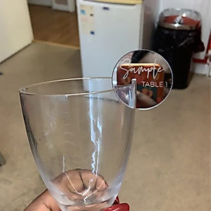 30pcs of Blank Mirror Acrylic Disc Drink Tag ,DIY Mirrored Place Card Wine Glasses Name Birthday Baby Wedding Engagement (Circle)