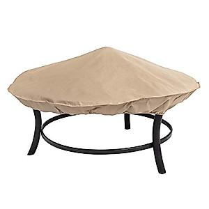 Modern Leisure Water-Resistant, 35 in Patio Fire Pit Cover, inch, Beige,Khaki
