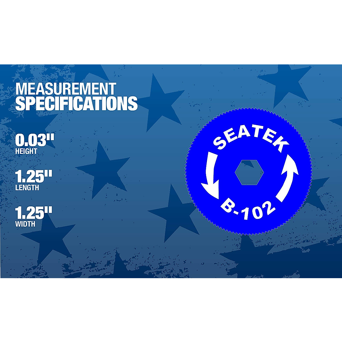 Southwire Tools B-102 Seatek RS/RF Standard Blade; Replacement Blade for All Roto-Split and Roto-Flex Models; for Use On Steel Casing and #10; Two Pack; Blue; Proudly Made in America